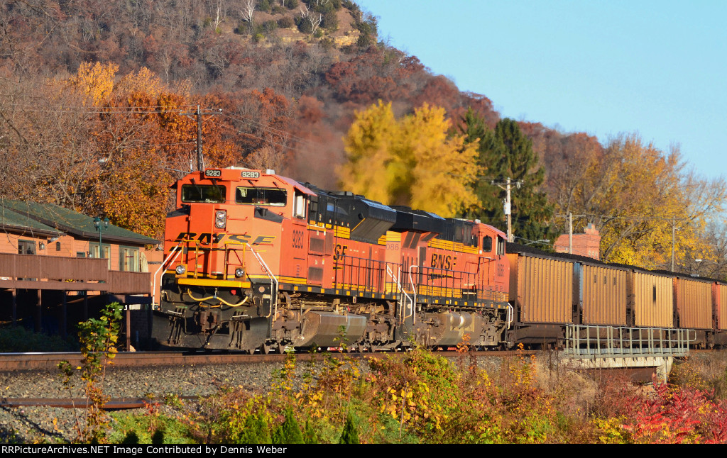 BNSF 9283, CP's River Sub.